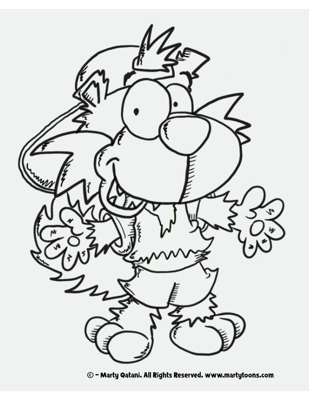 black cat coloring pages halloween goblin