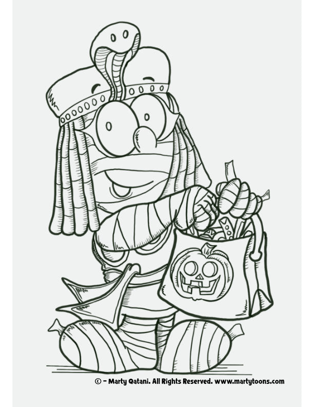 halloween garfield coloring pages