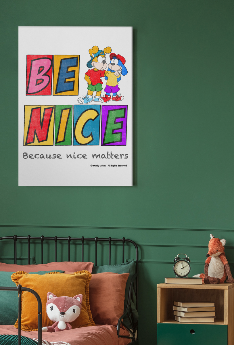 Be Nice (Boys) Printable Art – MartyToons